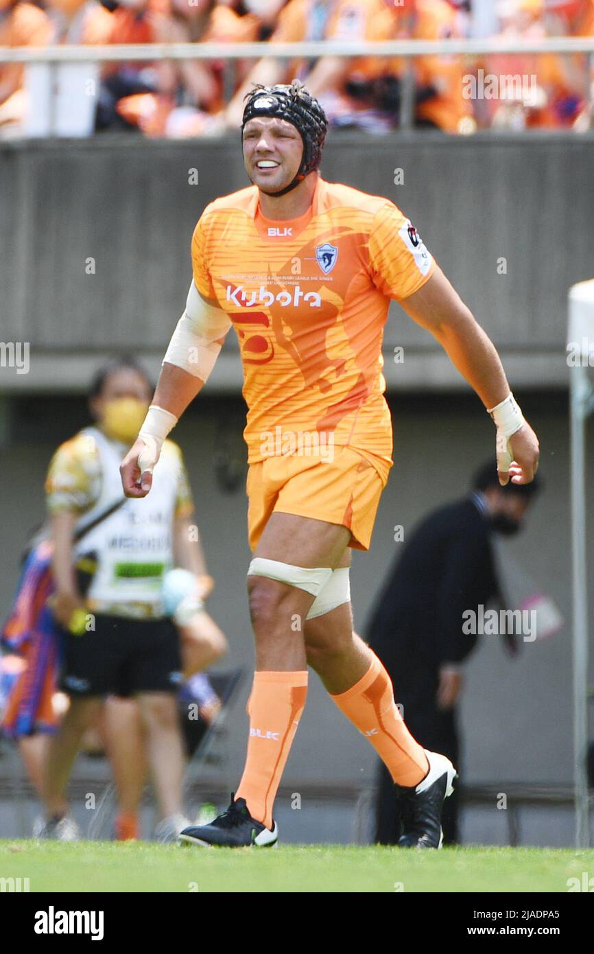 Tokyo, Japan. 28th May, 2022. Pieter Lappies Labuschagne (Kubota) Rugby ...