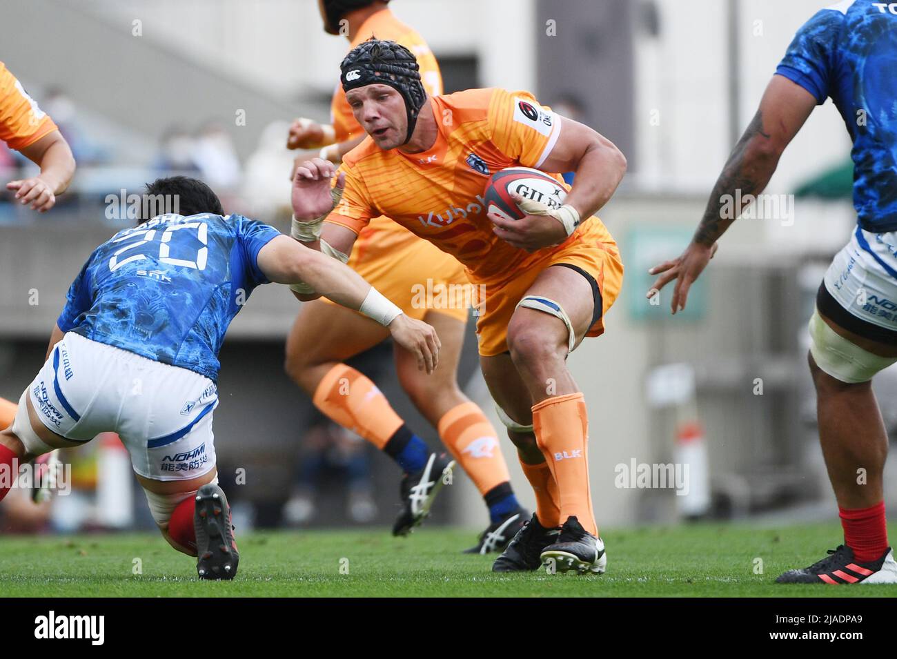Tokyo, Japan. 28th May, 2022. Pieter Lappies Labuschagne (Kubota) Rugby ...