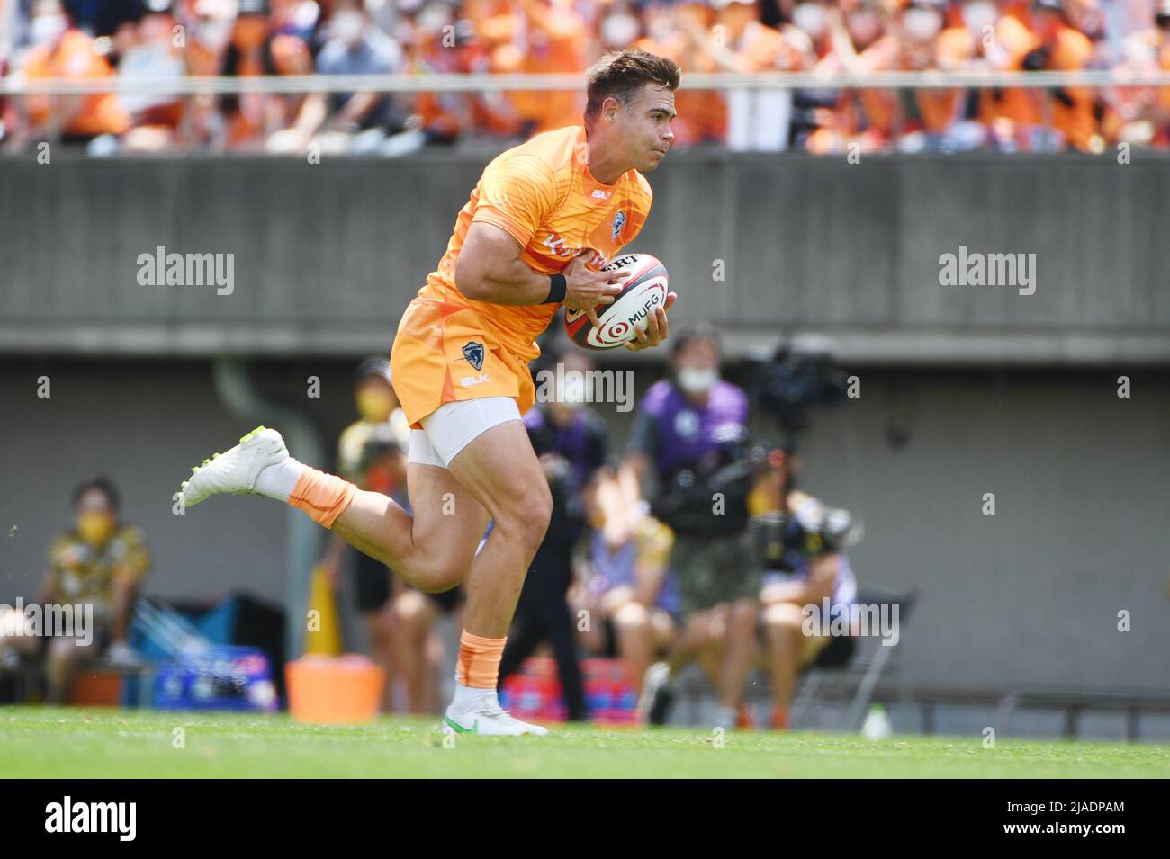 Tokyo, Japan. 28th May, 2022. Gerhard van den Heever (Kubota) Rugby ...
