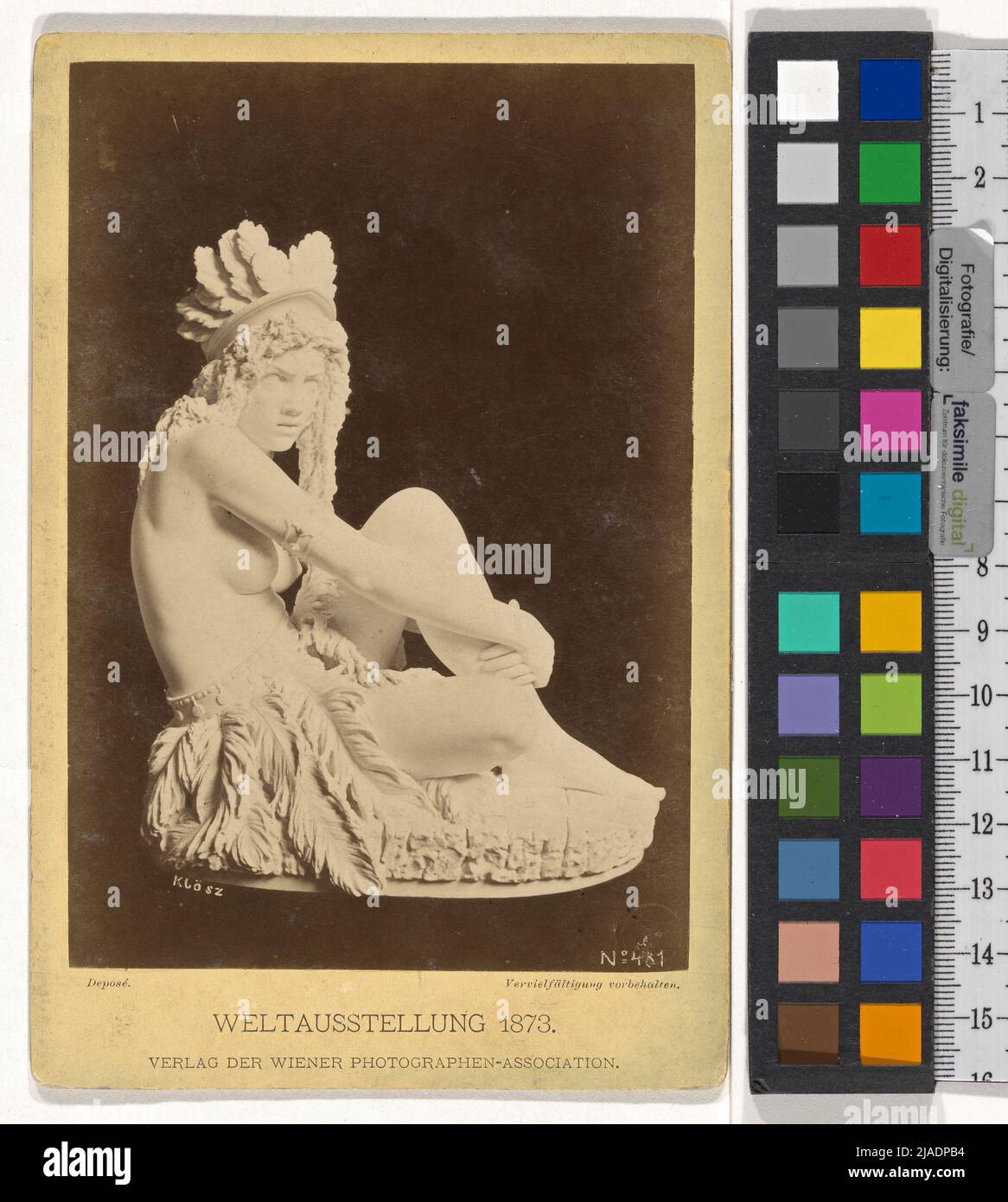 World Exhibition 1873: "The African" by Eman. Caroni (No. 481). György (Johann Justus Georg ...