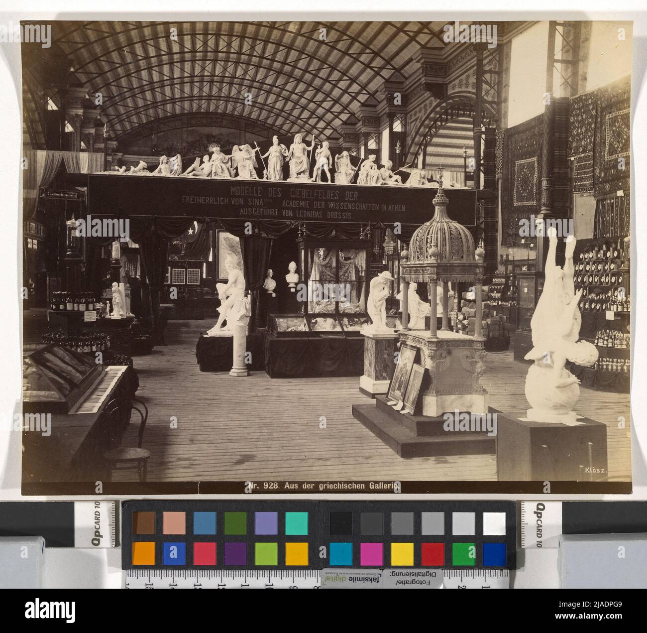World Exhibition 1873: Greek gallery (No. 928). György (Johann Justus Georg) Klösz (Kloess ...