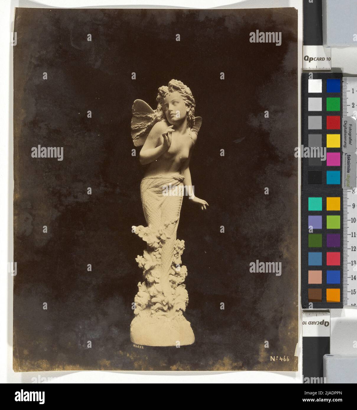 World Exhibition 1873: "The first youth", sculpture by Emmanuele Caroni ...