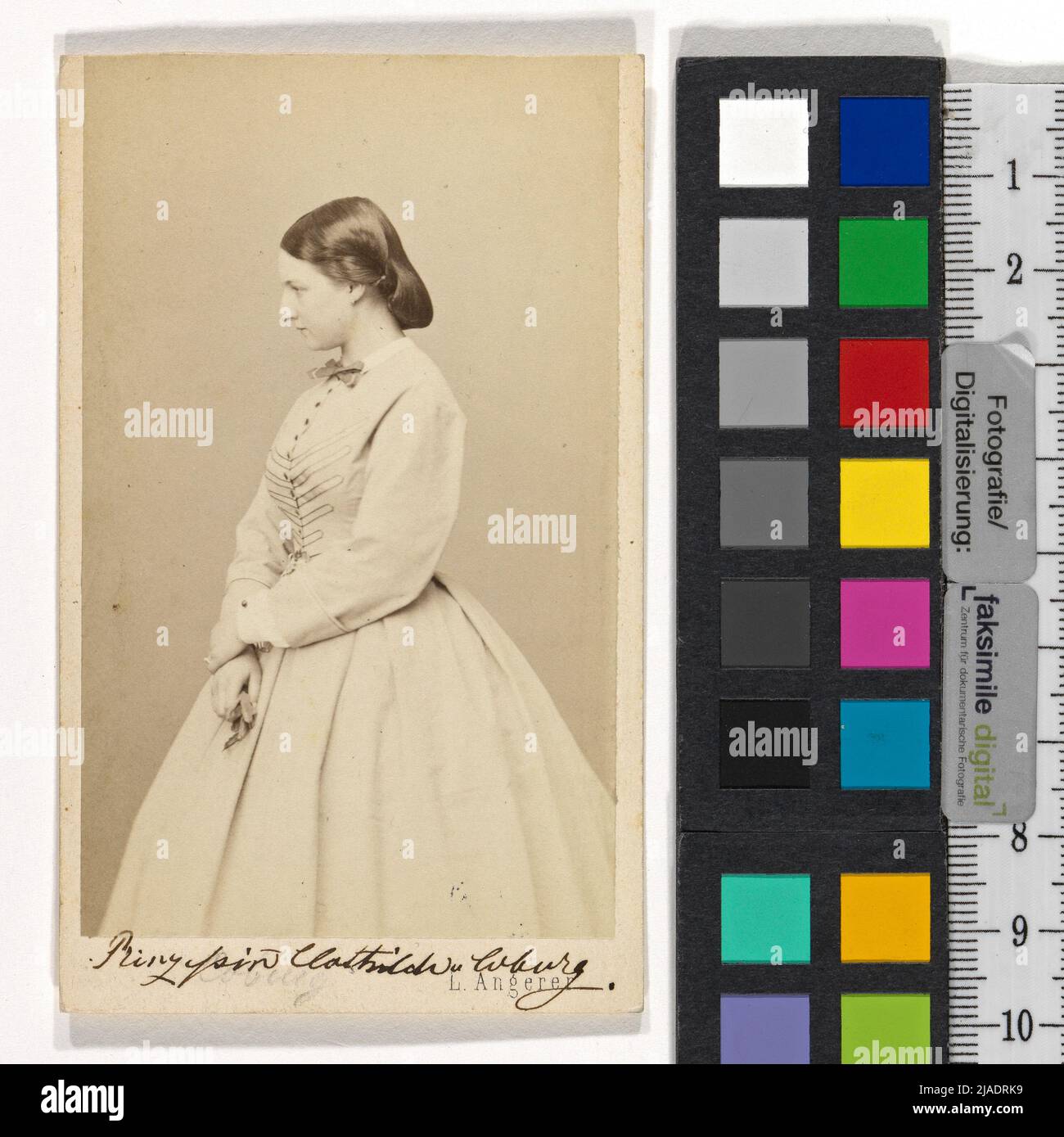 Princess Clotilde of Saxony-Coburg and Gotha. Ludwig Angerer (1827-1879 ...