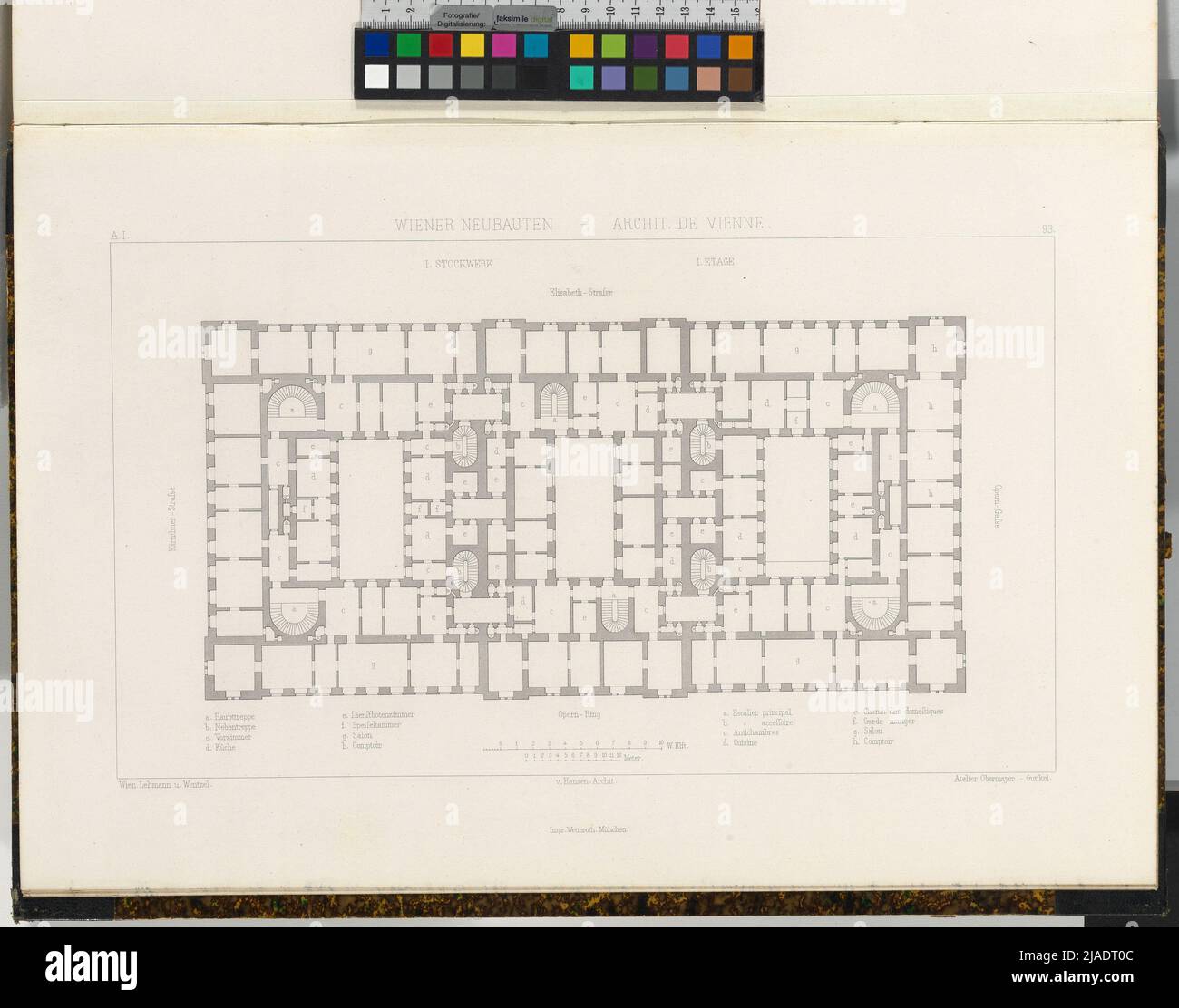 Heinrichhof, floor plan first floor (Viennese new buildings, Serie A ...