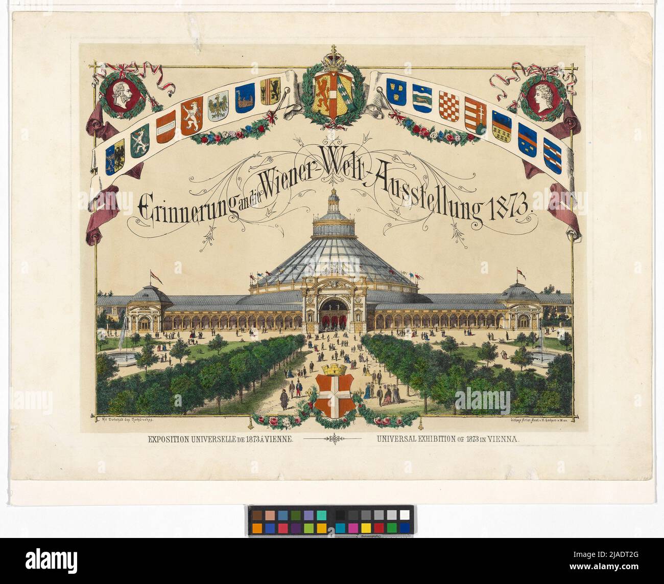 Memory of the Wiener World Exhibition 1873 ". View of the World ...