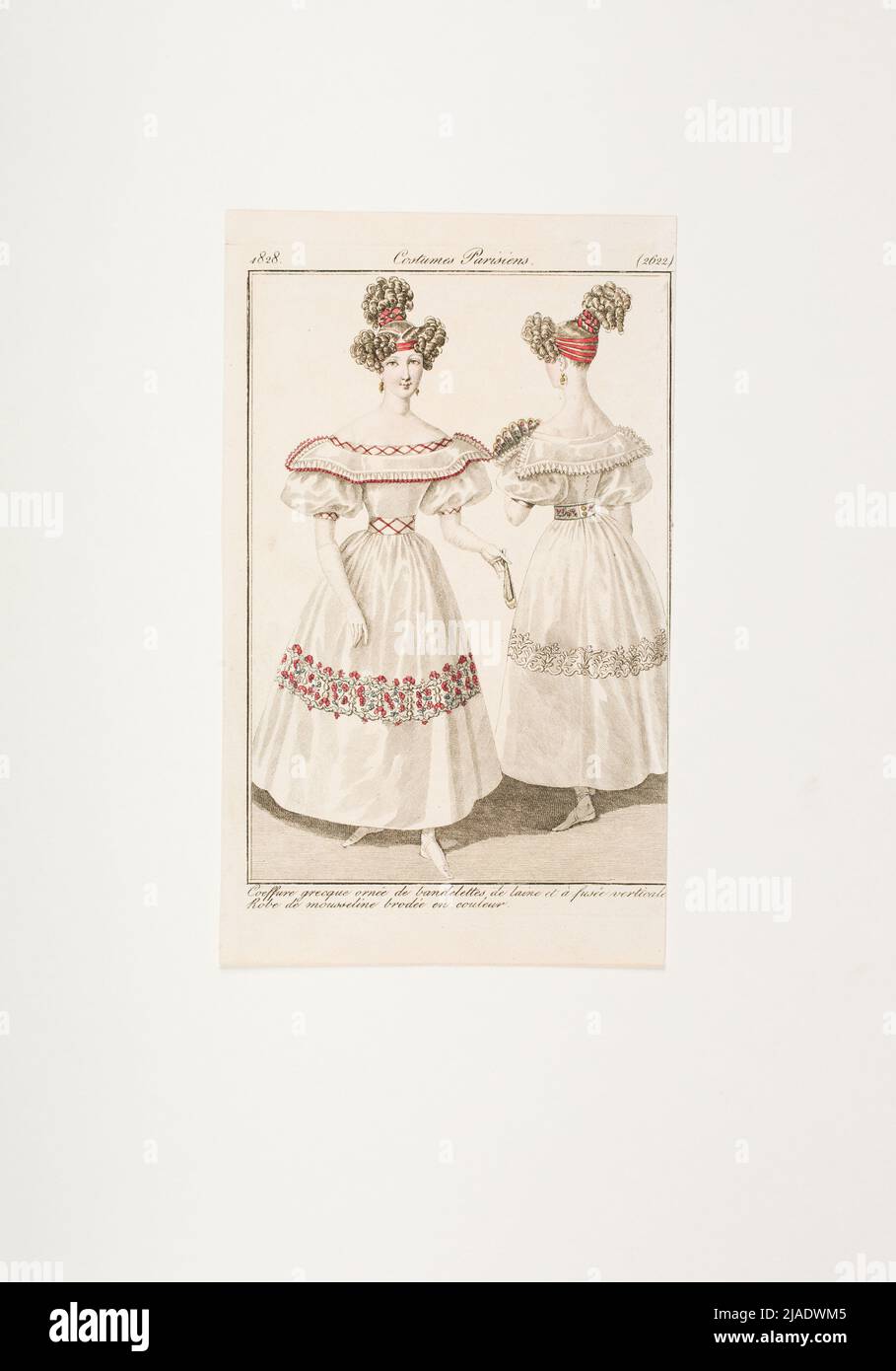 Fashion image: two women in white musselin dresses, white cruciate ...
