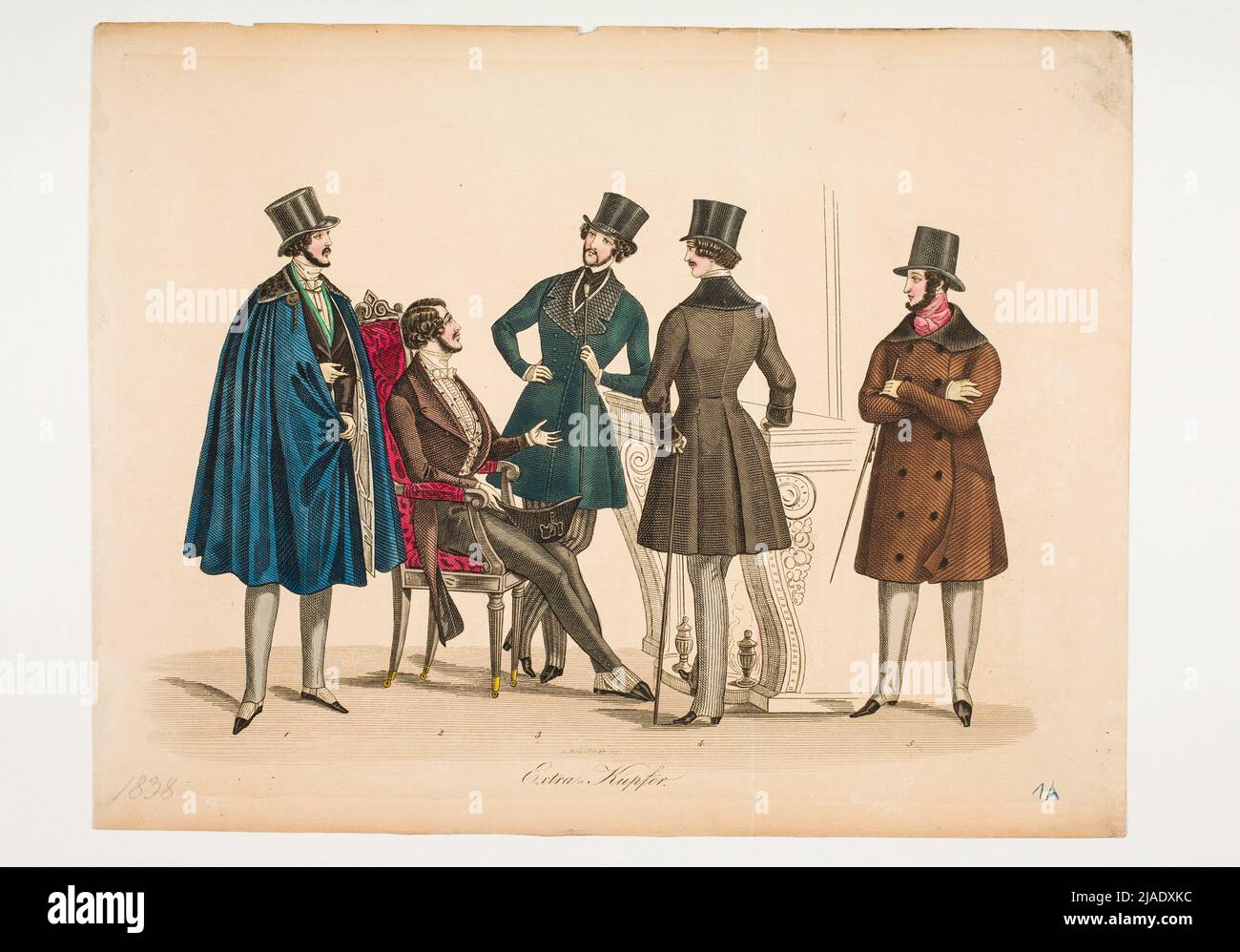 Fashion image: five figures, men's fashion. Unknown Stock Photo - Alamy