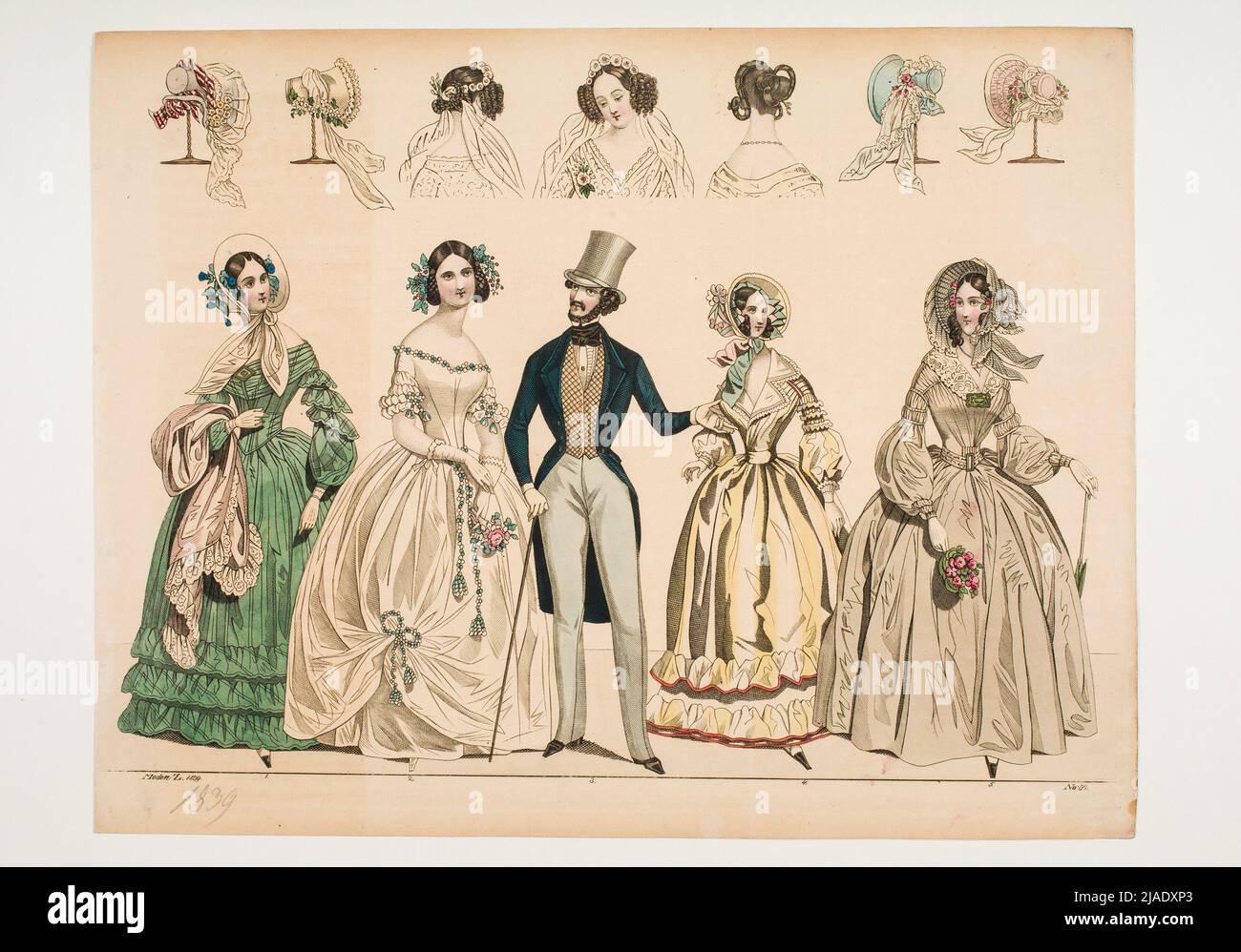 Fashion image: five figures, women's and men's fashion. Unknown Stock ...