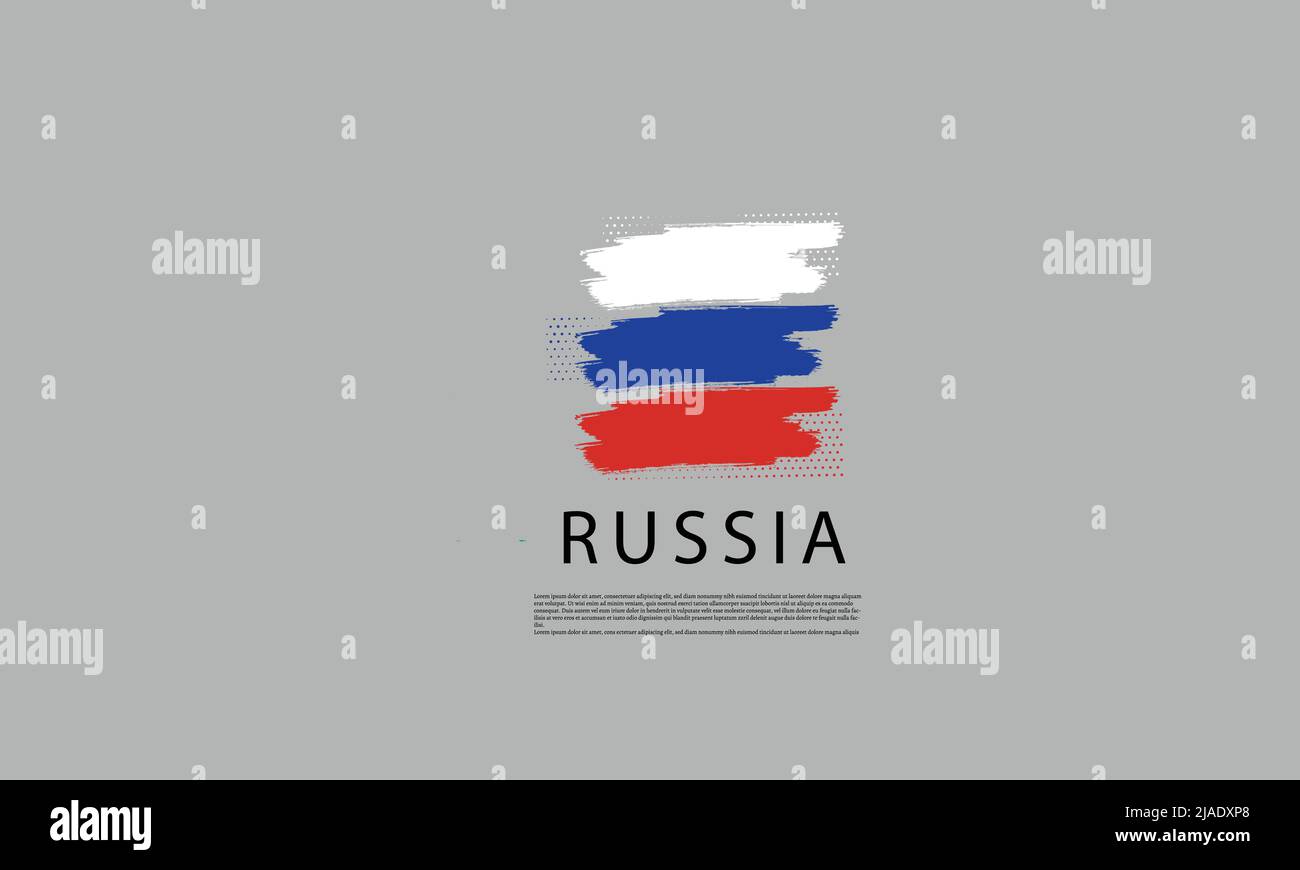 Russia brushes Flag vector design Stock Vector Image & Art - Alamy