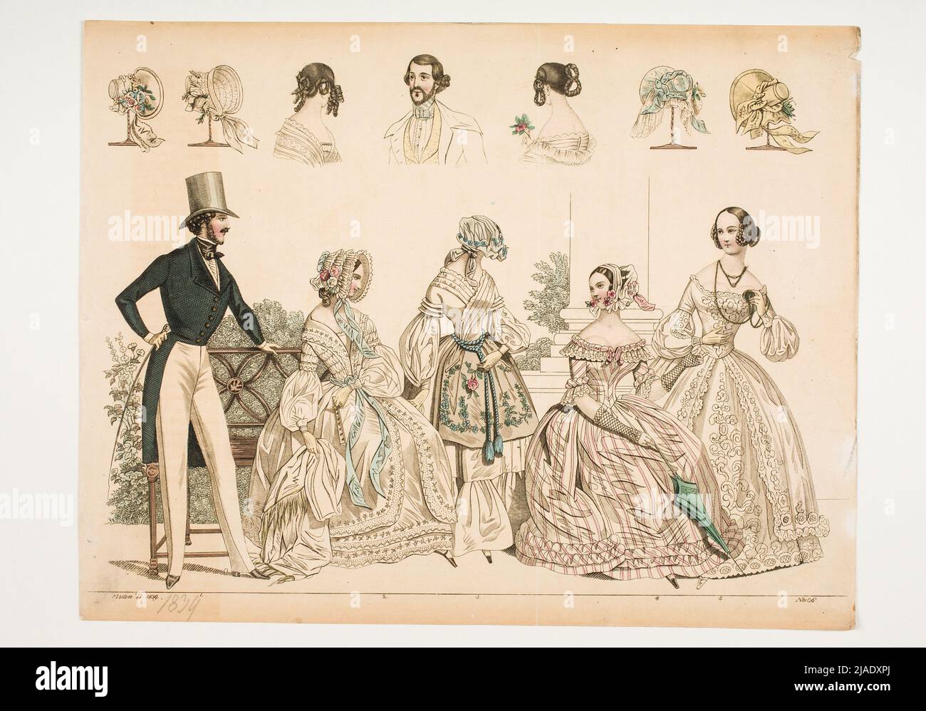 Fashion image: five figures, women's and men's fashion. Unknown Stock ...