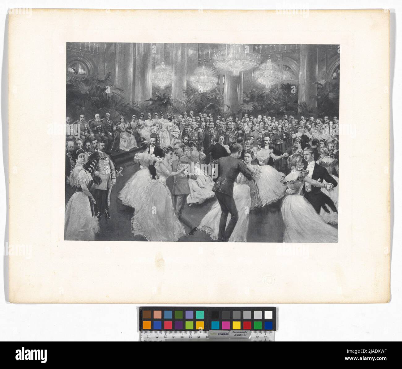 Ball scene. Wilhelm Gause (1853-1916), artist Stock Photo - Alamy