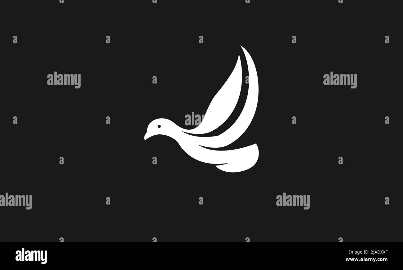 Peace dove vector logo Stock Vector Images - Alamy