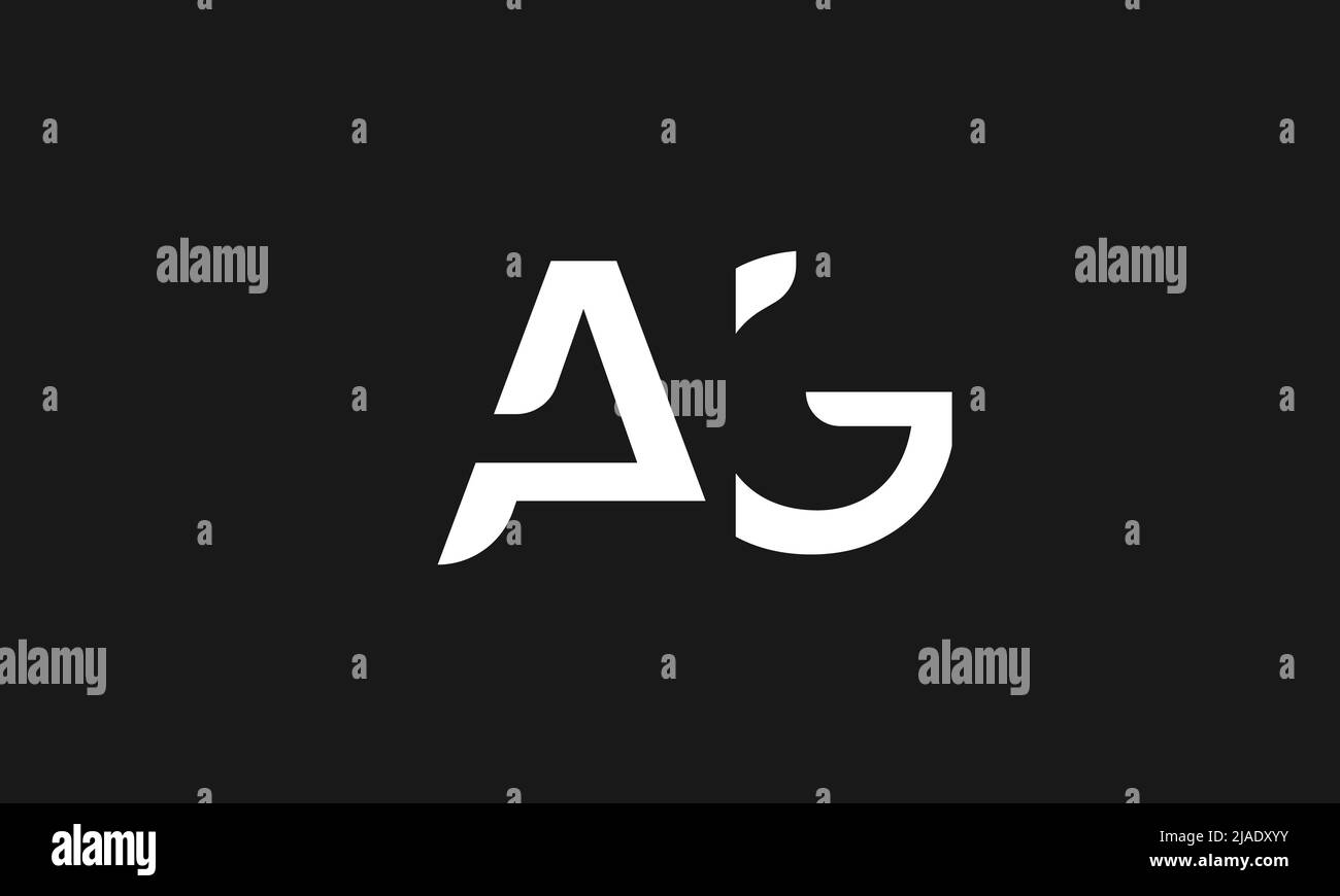 Letter ag vector vectors hi-res stock photography and images - Alamy