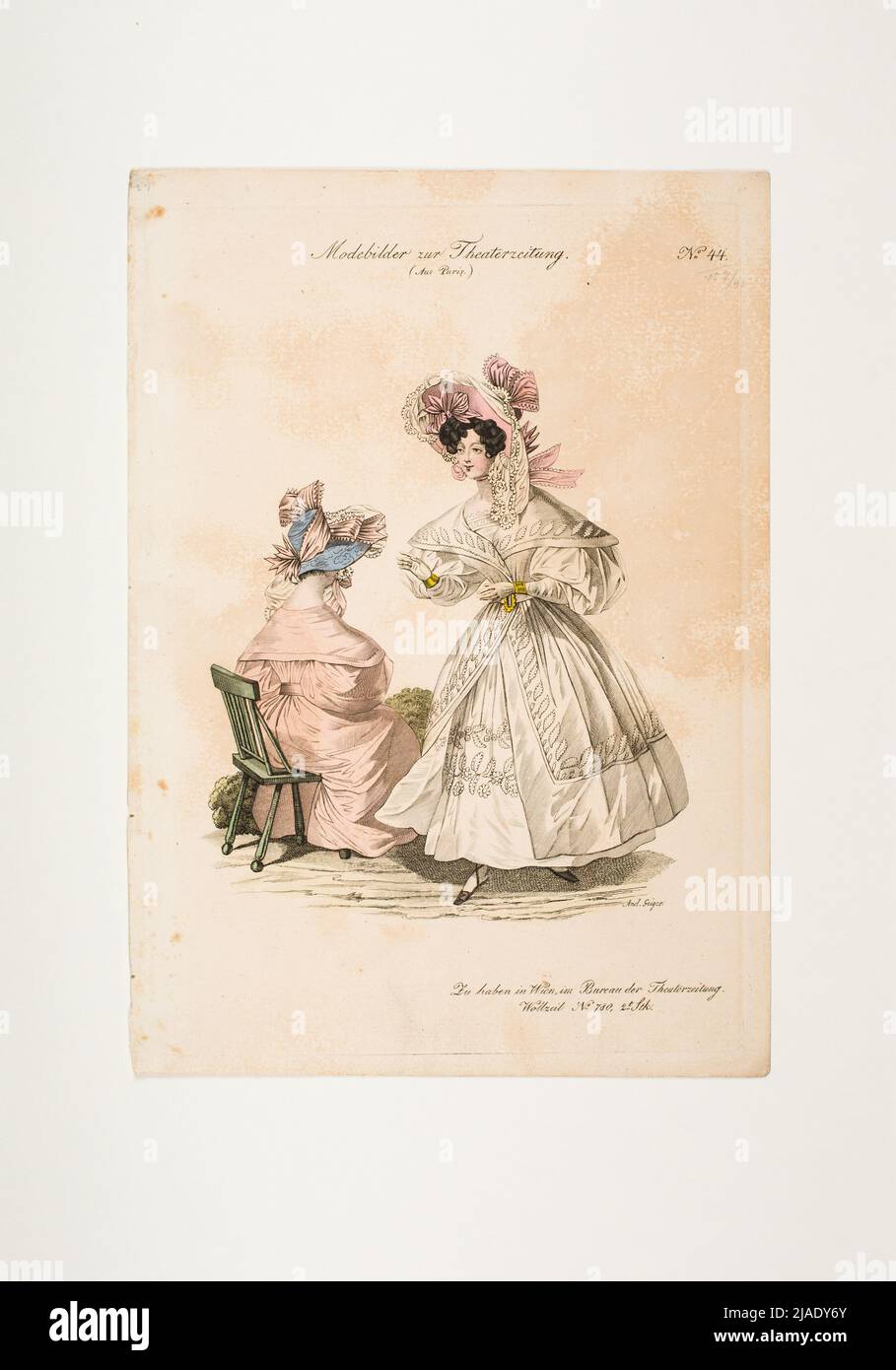 Fashion image: two figures, women's fashion. Unknown Stock Photo - Alamy