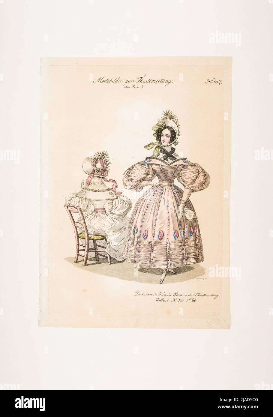 Fashion image: two figures, women's fashion. Unknown Stock Photo - Alamy