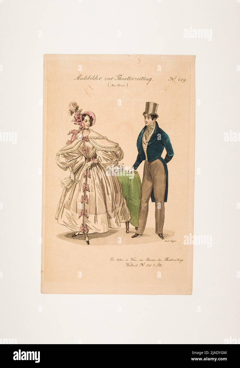 Fashion image: two figures, women's and men's fashion. Unknown Stock ...