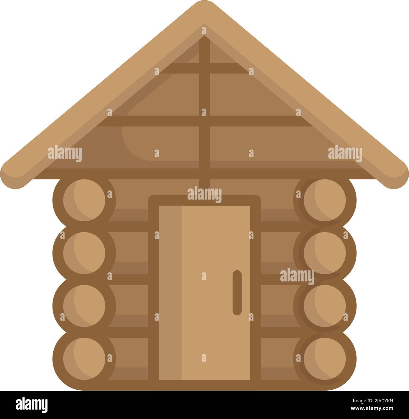 Log cabin vector vectors hi-res stock photography and images - Alamy