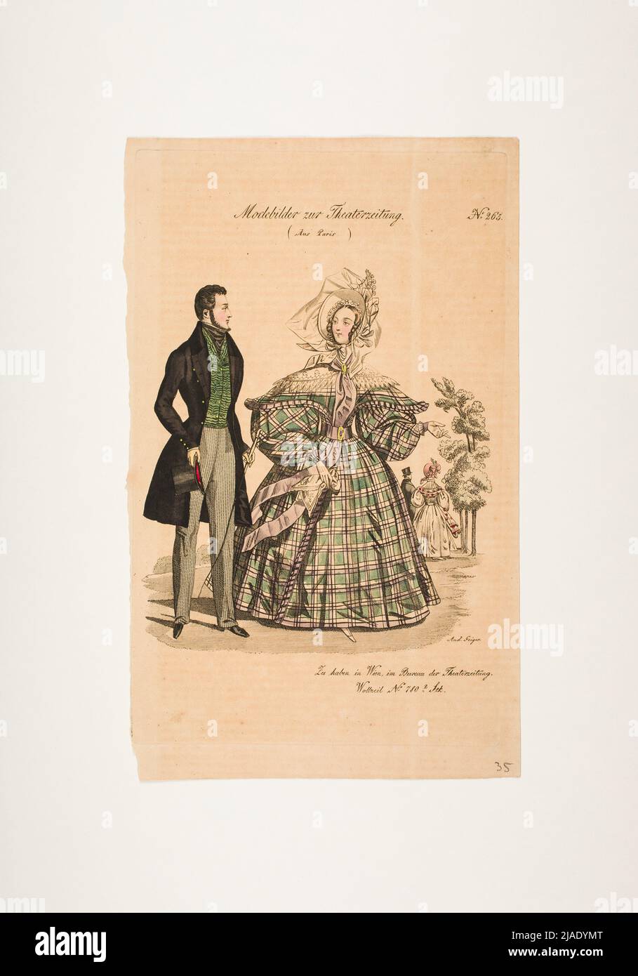 Fashion image: two figures, women's and men's fashion. Unknown Stock ...