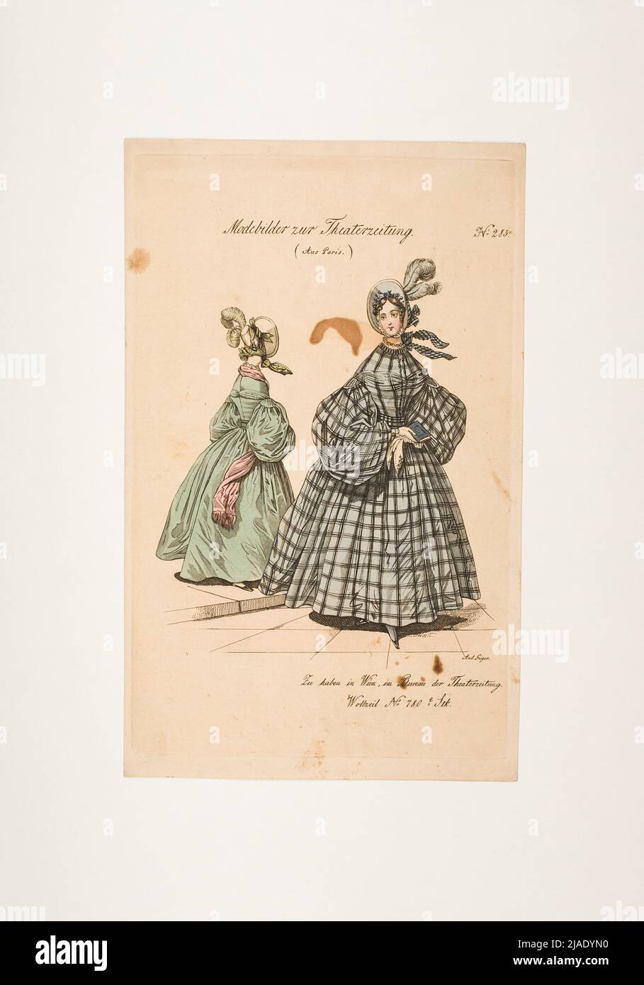 Fashion image: two figures, women's fashion. Unknown Stock Photo - Alamy