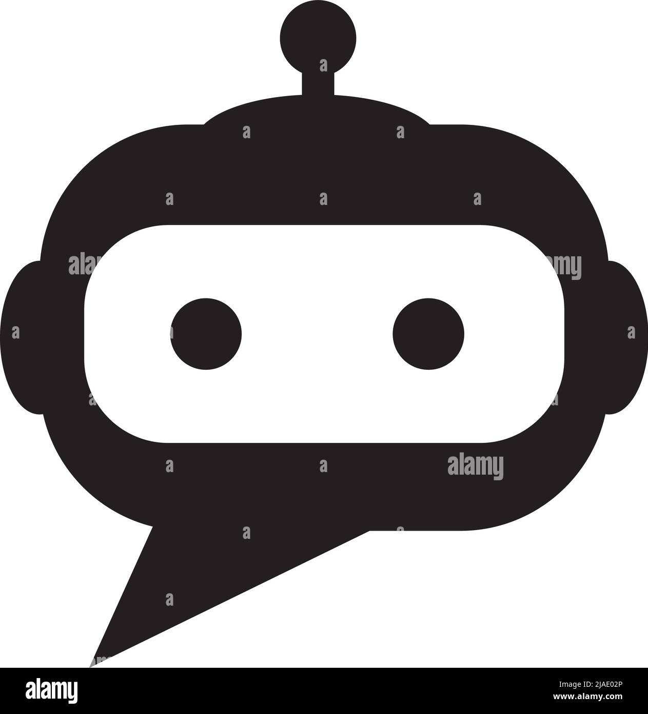 chatbot icon on white background. Online support service bot sign. chat ...