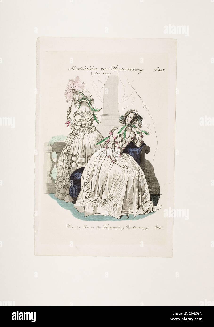 Fashion image: two figures, women's fashion. Unknown Stock Photo - Alamy