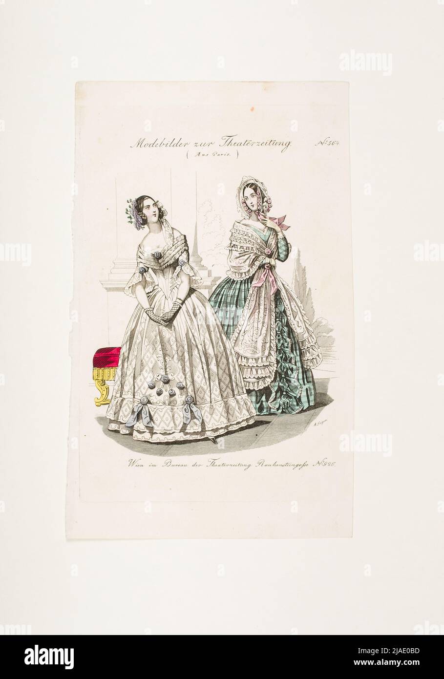 Fashion image: two figures, women's summer fashions. Unknown Stock ...