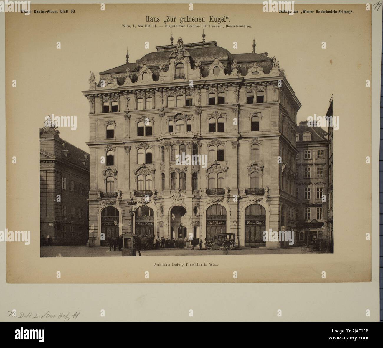1st, Am Hof 11 - Ledererhof - Former House "Zur Goldenen Kugel" (Wiener ...