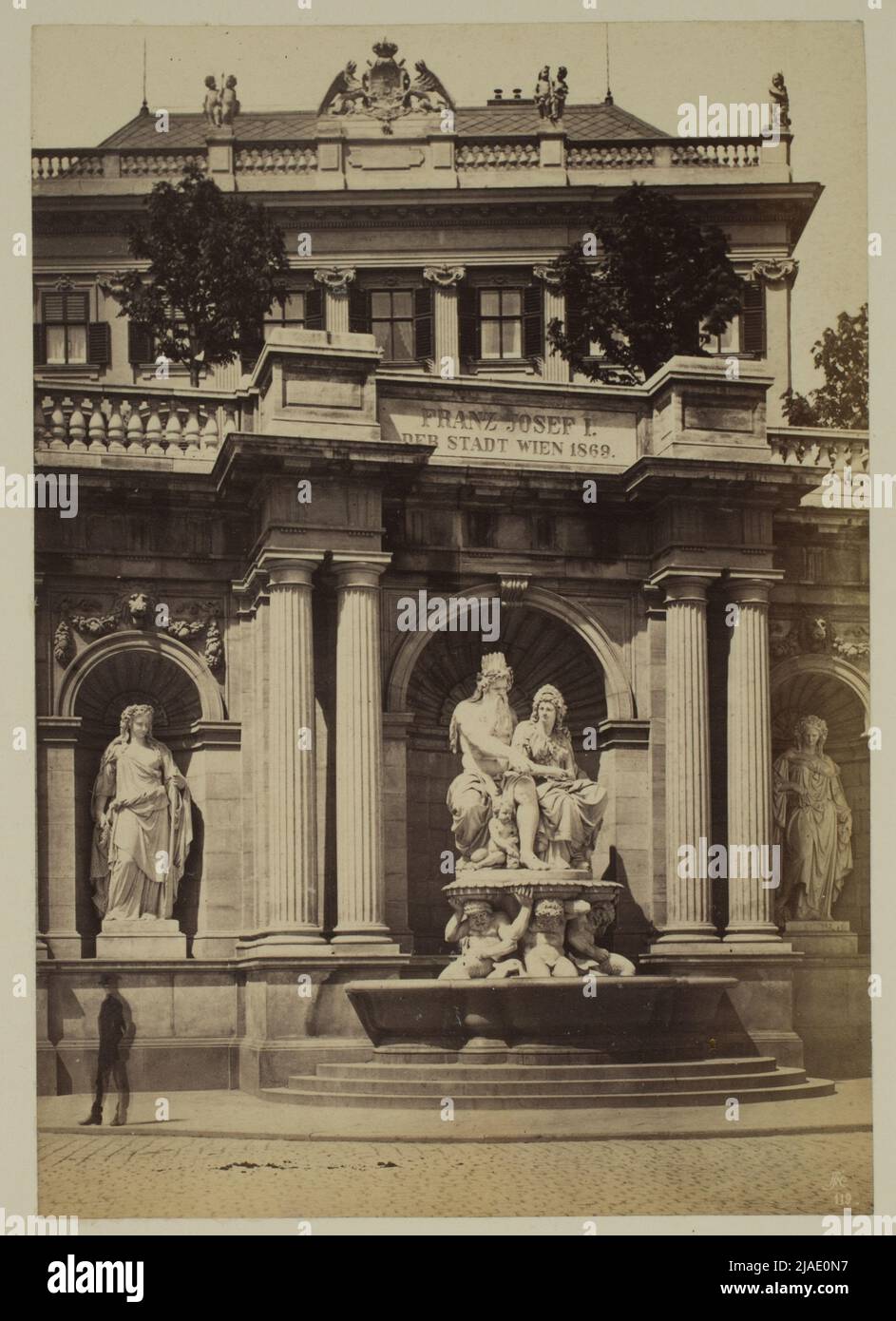 1., Albertinaplatz - Danubiusbrunnen. Michael Frankenstein & Comp ...