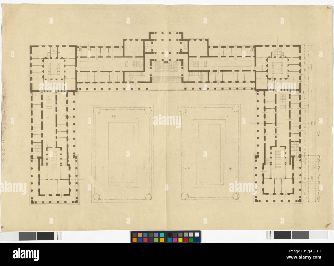 Project for the development of the horticultural grounds, floor plan ...