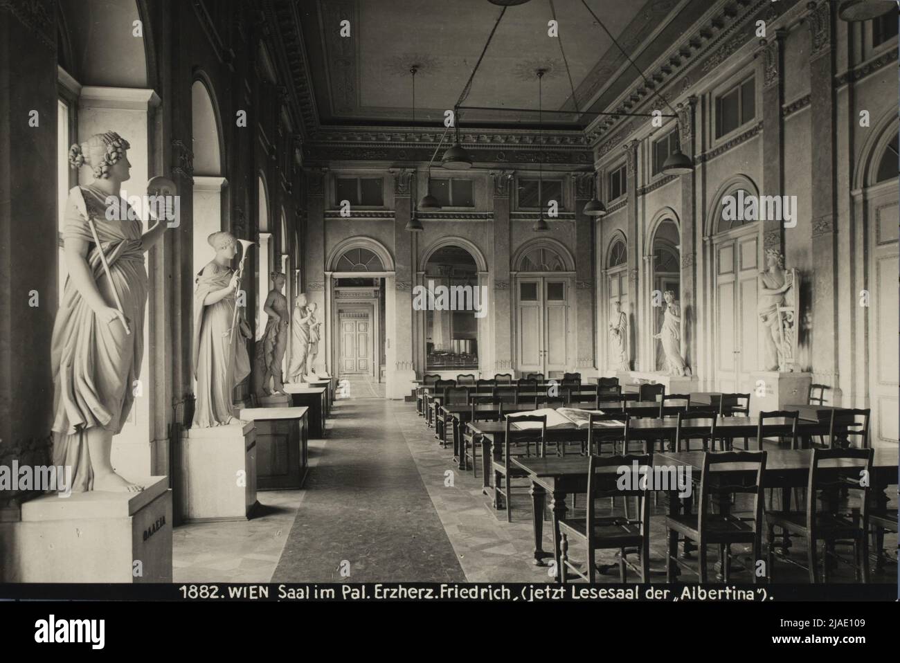 1., Albertinabastei 6 - Albertina, hall in the pal. Archherz. Friedrich ...