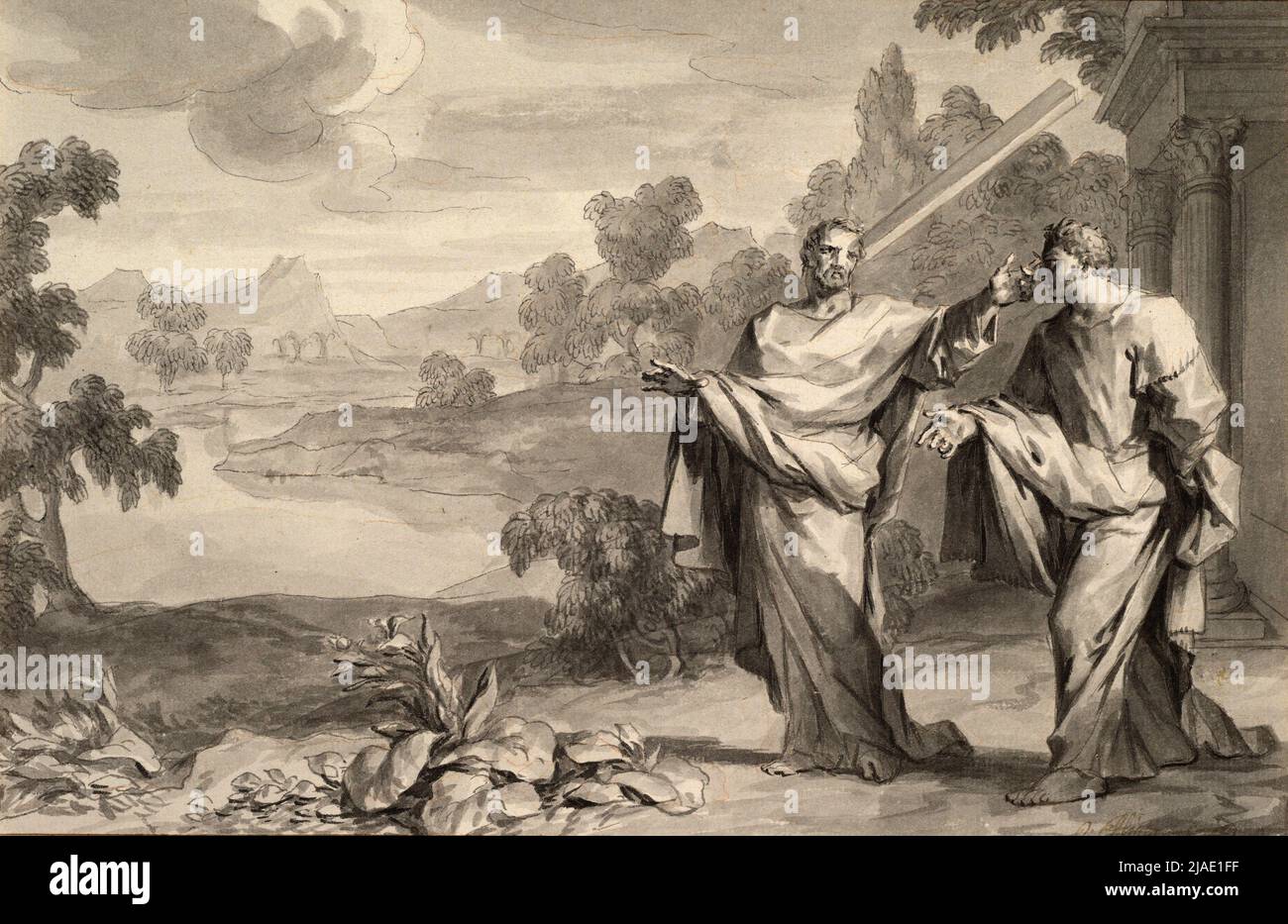 The Parable of the Mote and the Beam. Drawing by Ottmar Elliger the ...