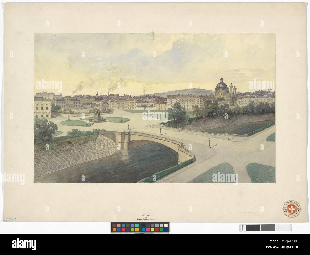 Project for the new construction of the moonlight bridge. Unknown Stock ...