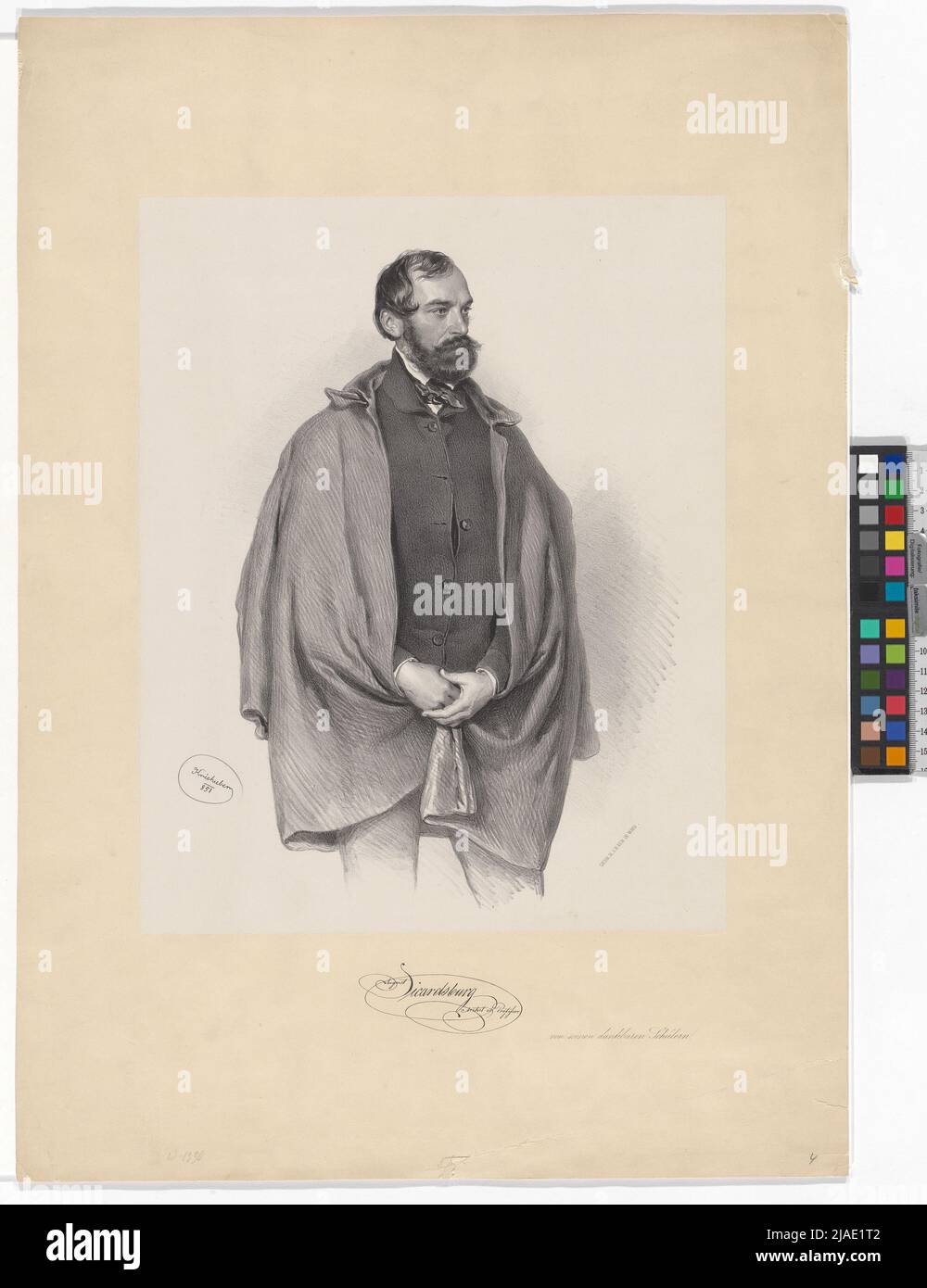 August Sicard von Sicardsburg. Josef Kriehuber (1800-1876), lithograph ...