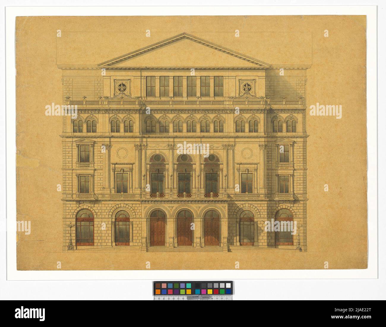 Project for the construction of the definitive Franz Josefs Quai ...