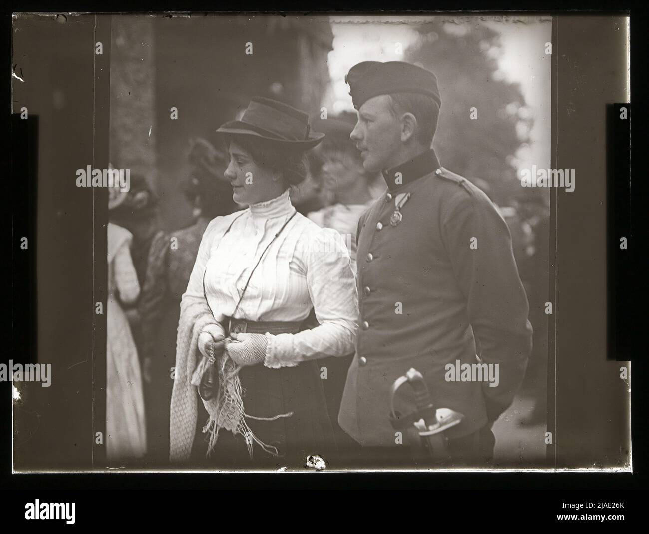 In the sausage praternity, soldier with a woman. Emil Mayer (1871-1938 ...
