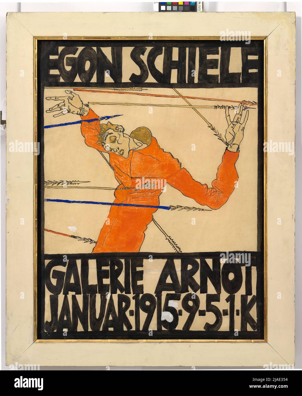 Poster of the Egon Schiele exhibition in the Arnot gallery. Egon ...