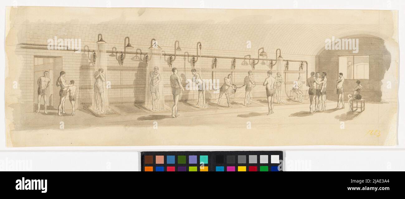 Shower room in the Esterházy-Bad, Gumpendorfer Straße 59/Luftbadgasse ...