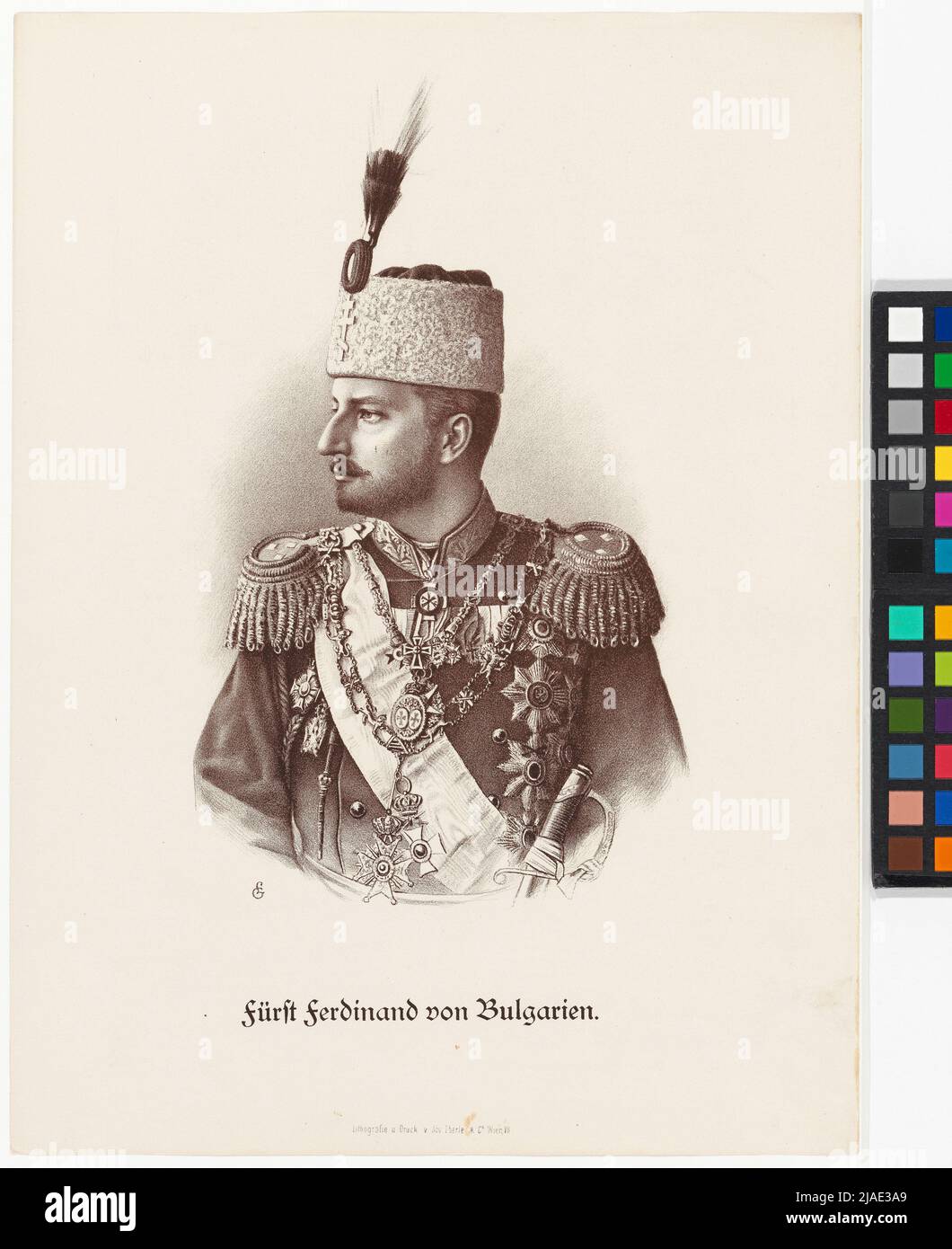 Ferdinand I., King of Bulgaria. Josef Eberle (1901-1986), printer Stock ...