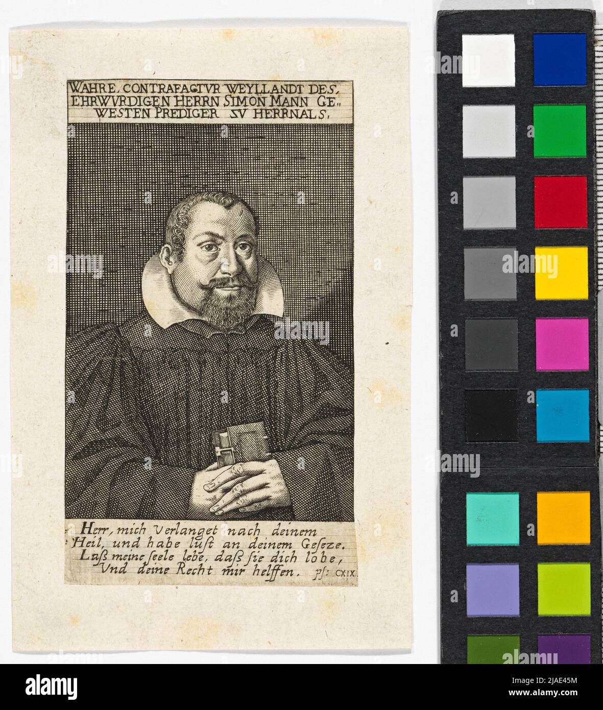 Simon Mann (died 1616), Evangelical preacher in Hernals. Unknown Stock ...