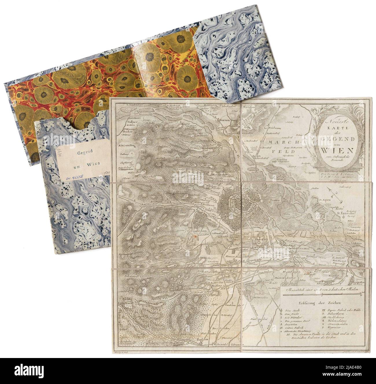 Vienna area map hi-res stock photography and images - Alamy