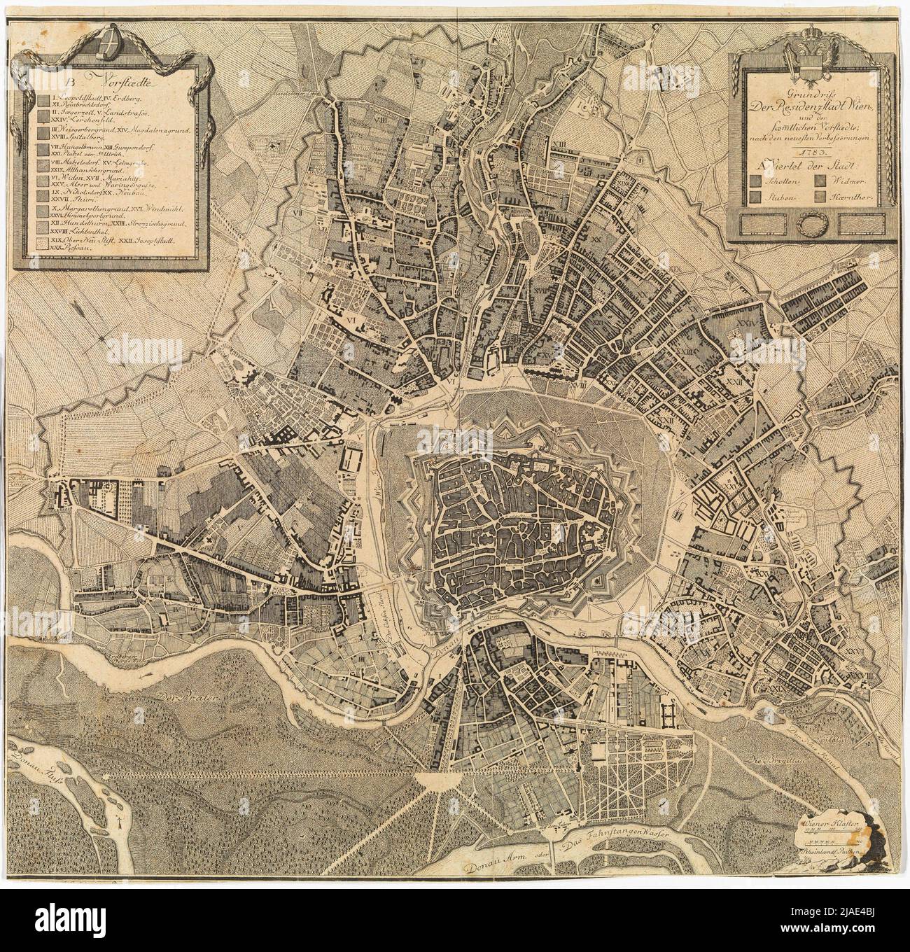 Map of vienna 18th century hi-res stock photography and images - Alamy