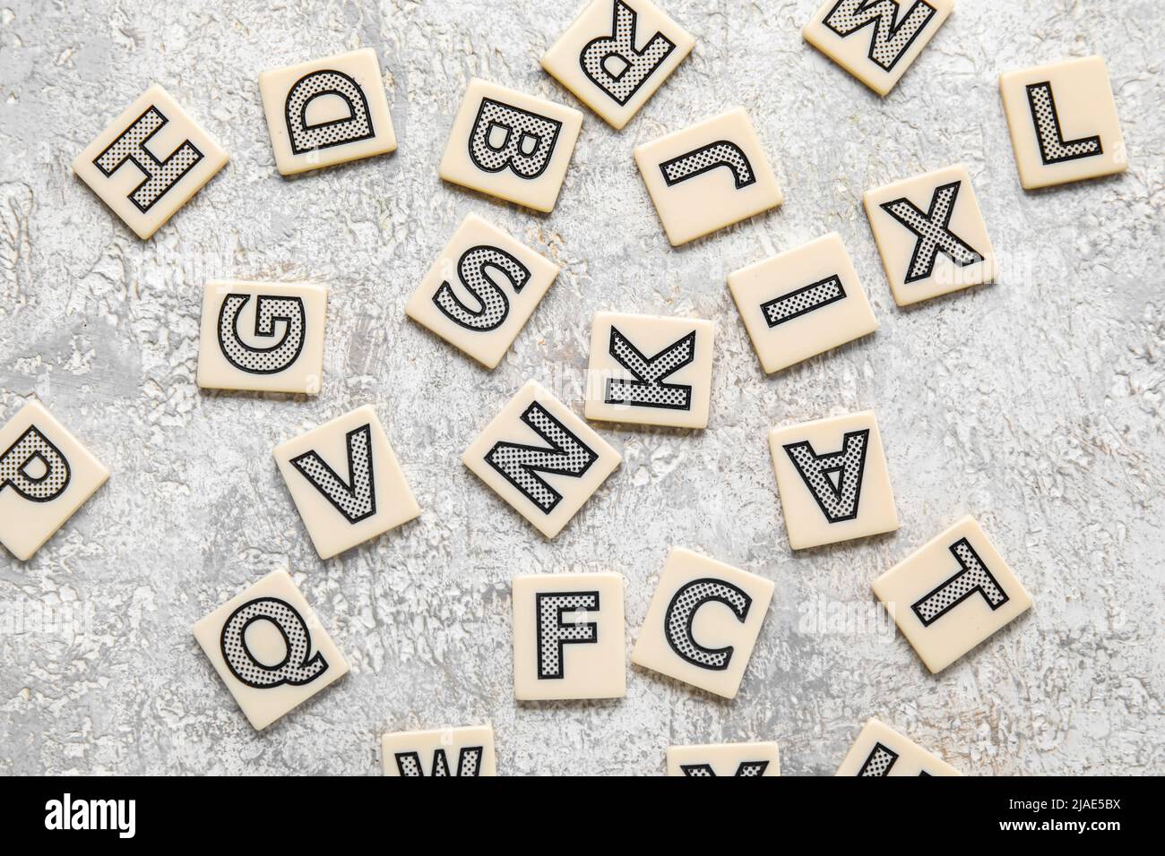 Different letters on grunge background. Alphabet concept Stock Photo ...