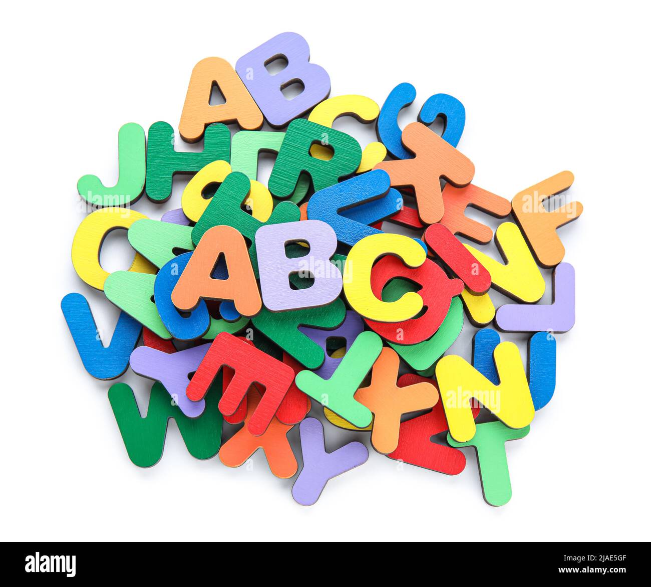 Colorful letters on white background. Alphabet concept Stock Photo - Alamy
