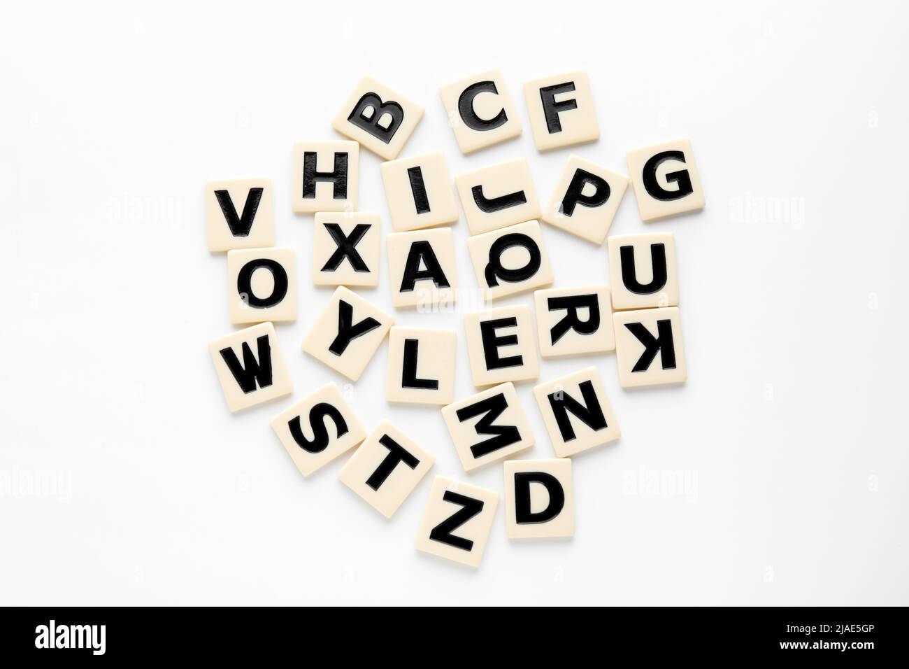 Different letters on white background. Alphabet concept Stock Photo - Alamy