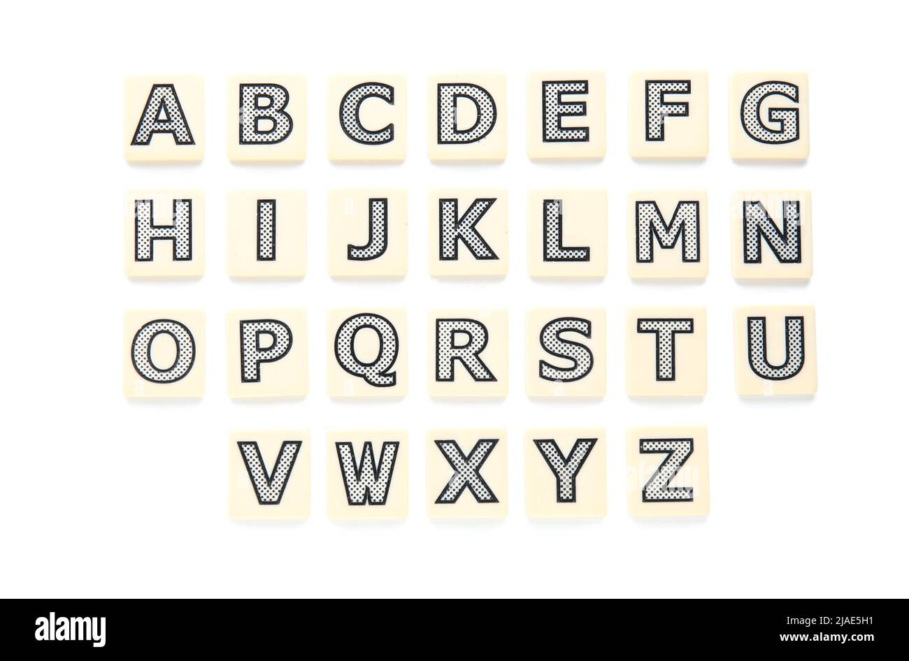 Different letters on white background. Alphabet concept Stock Photo - Alamy