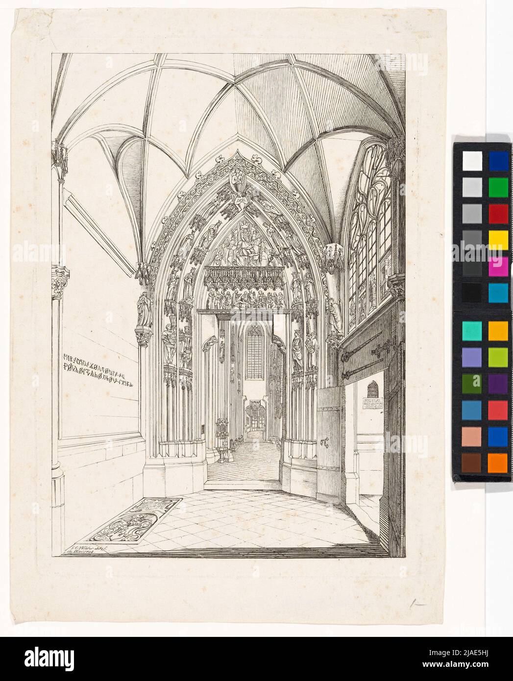 St. Stephan - Bischofstor: entrance hall next to the cross chapel with ...