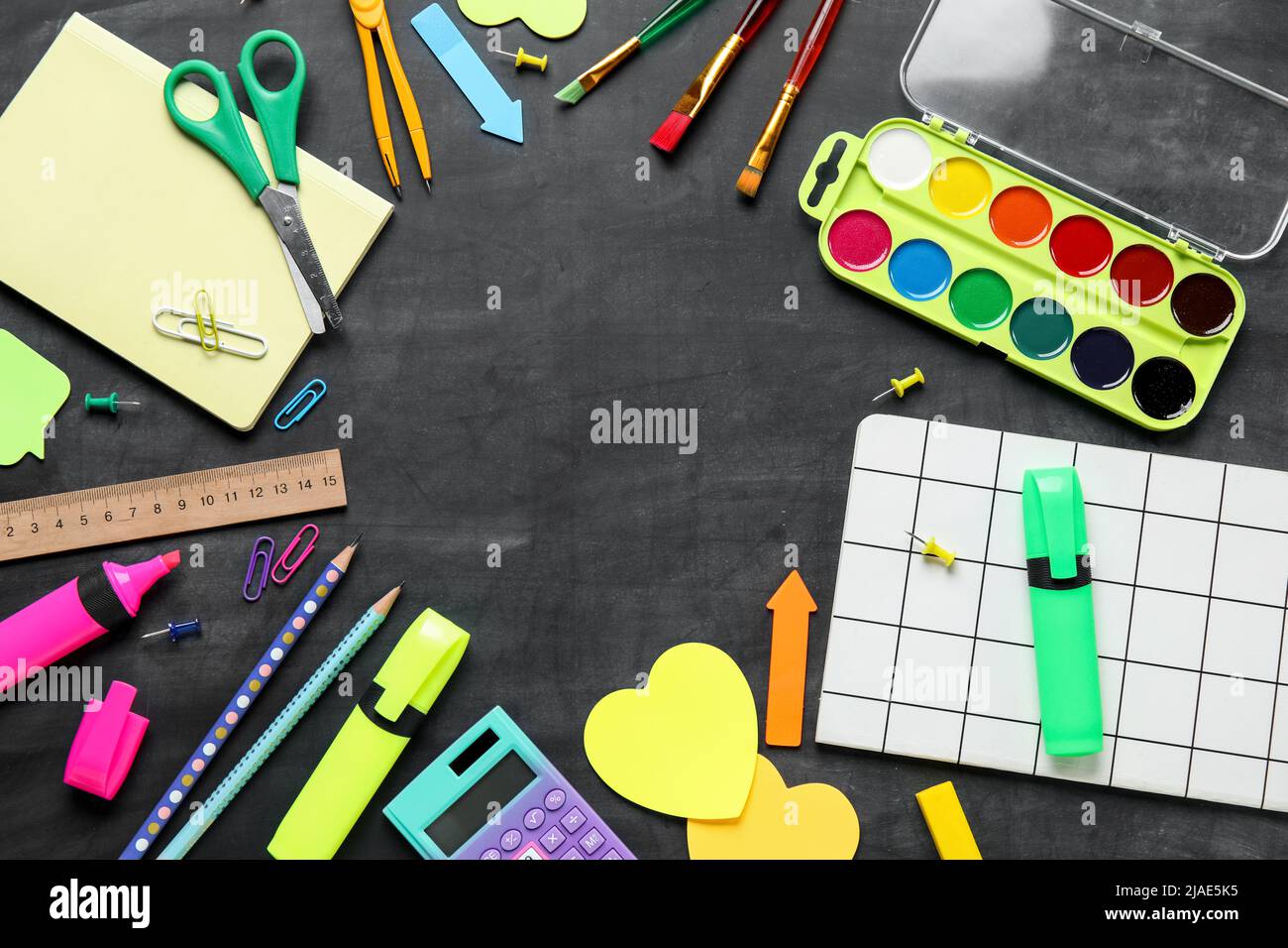 School frame made tools on hi-res stock photography and images - Alamy