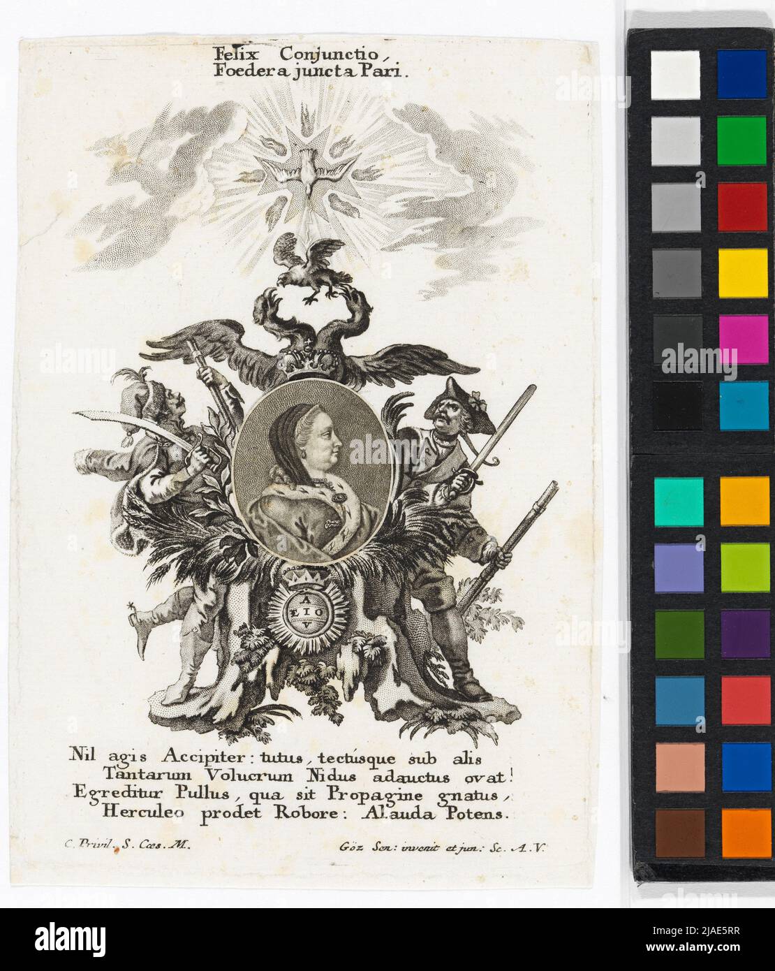 Maria Theresia. Gottfried Bernhard Goetz (1708—1774), Artist Stock ...