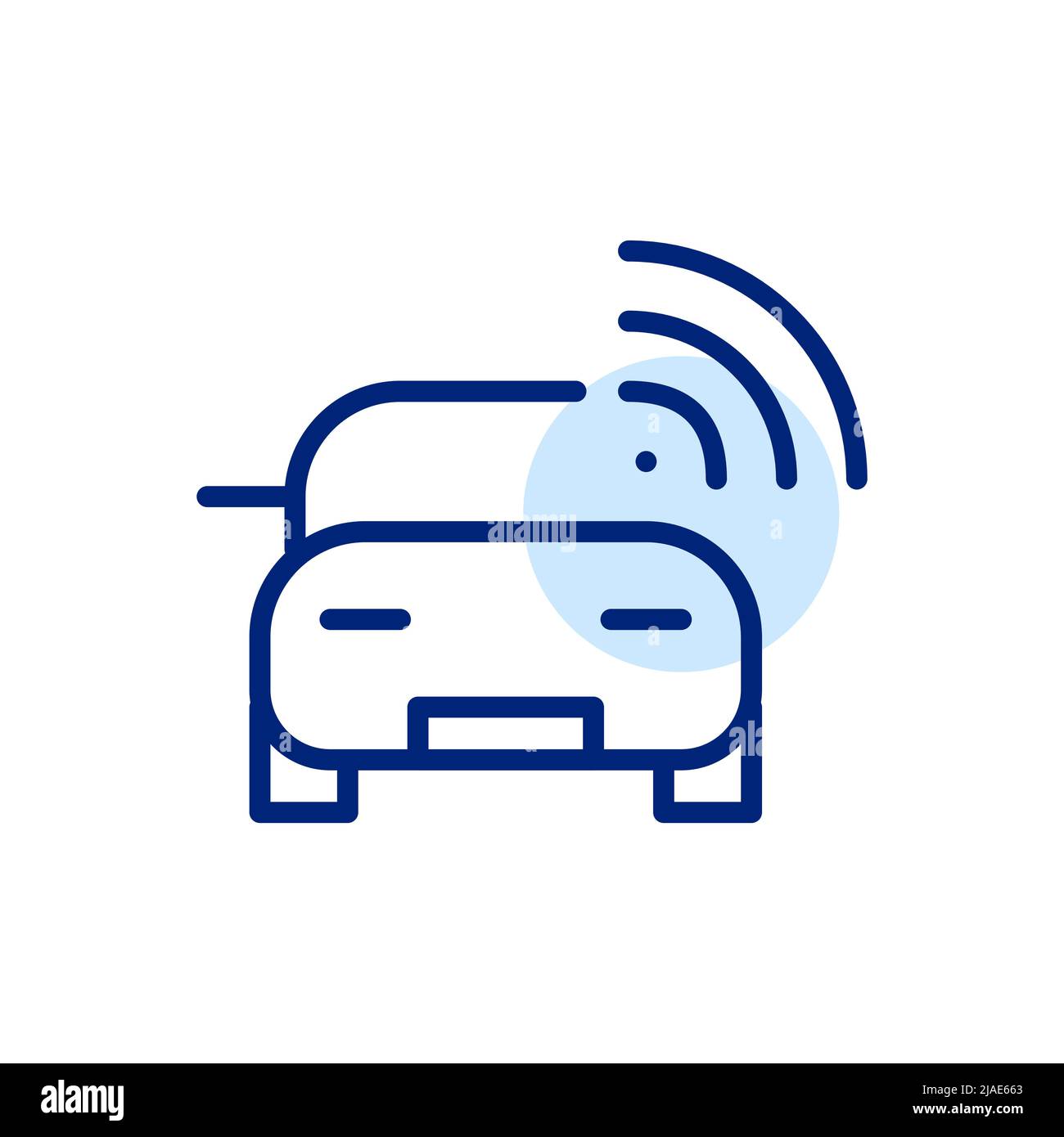 Autonomous car line thin Cut Out Stock Images & Pictures - Alamy