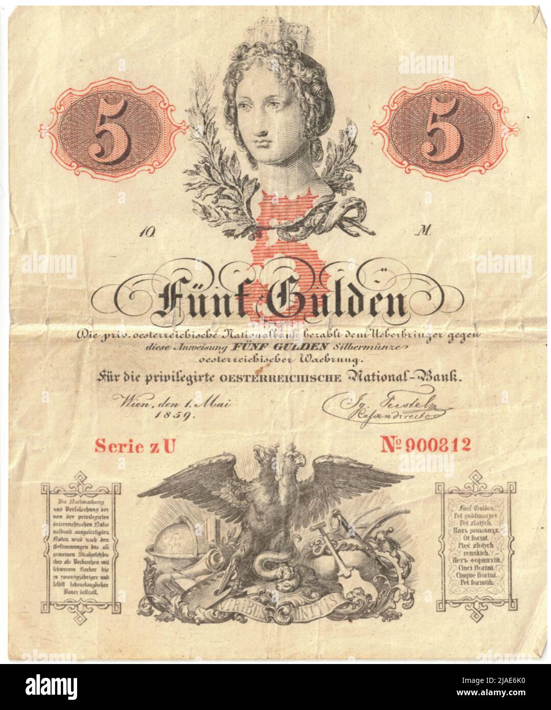 Instruction, 5 guilders. Unknown ,, Peter Johann Nepomuk Geiger (1805 ...